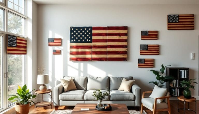 10 Stunning Wooden American Flag Wall Art Ideas For Your Home