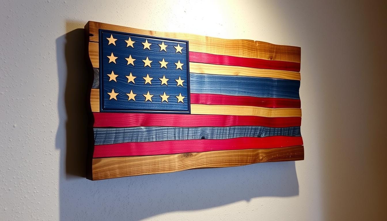 10 Stunning Wooden American Flag Wall Art Ideas For Your Home