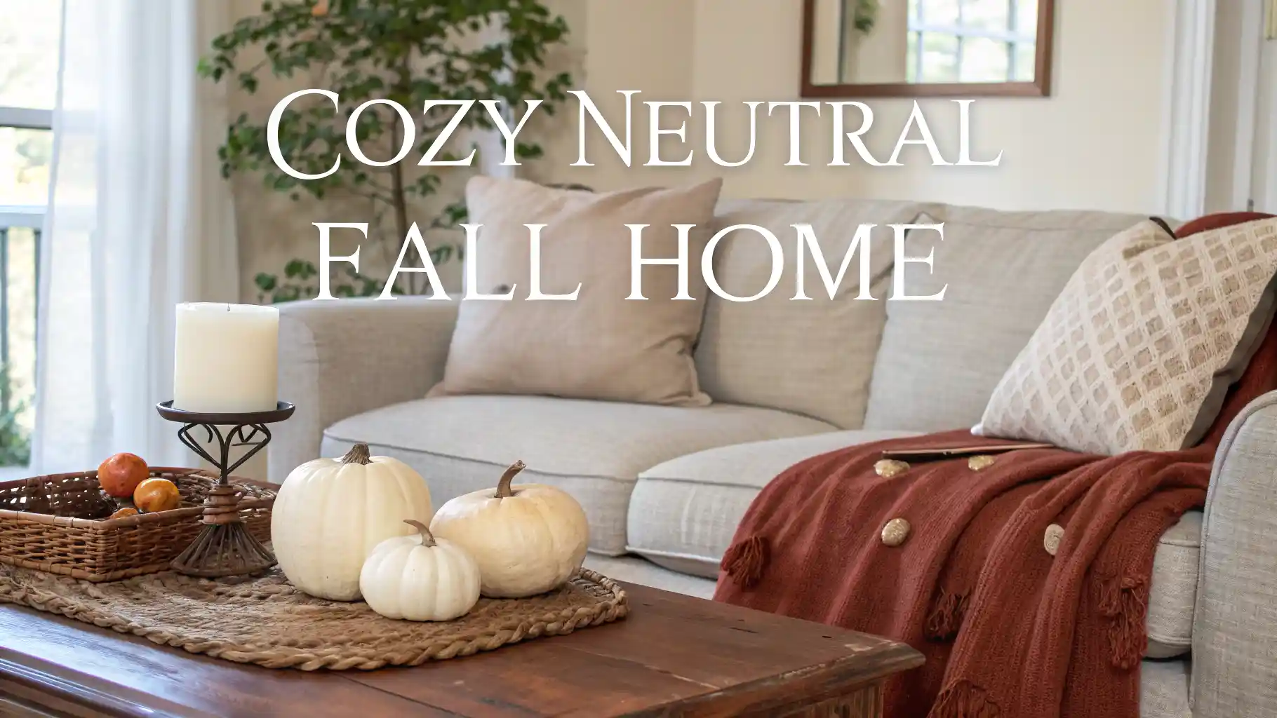 Cozy Neutral Fall Home: Elegant & Minimal Autumn Ideas